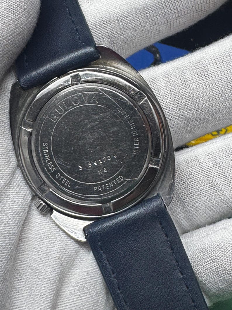 1974 Bulova Accutron 214 Watch – Vintage Blue Dial Tuning Fork - Etsy