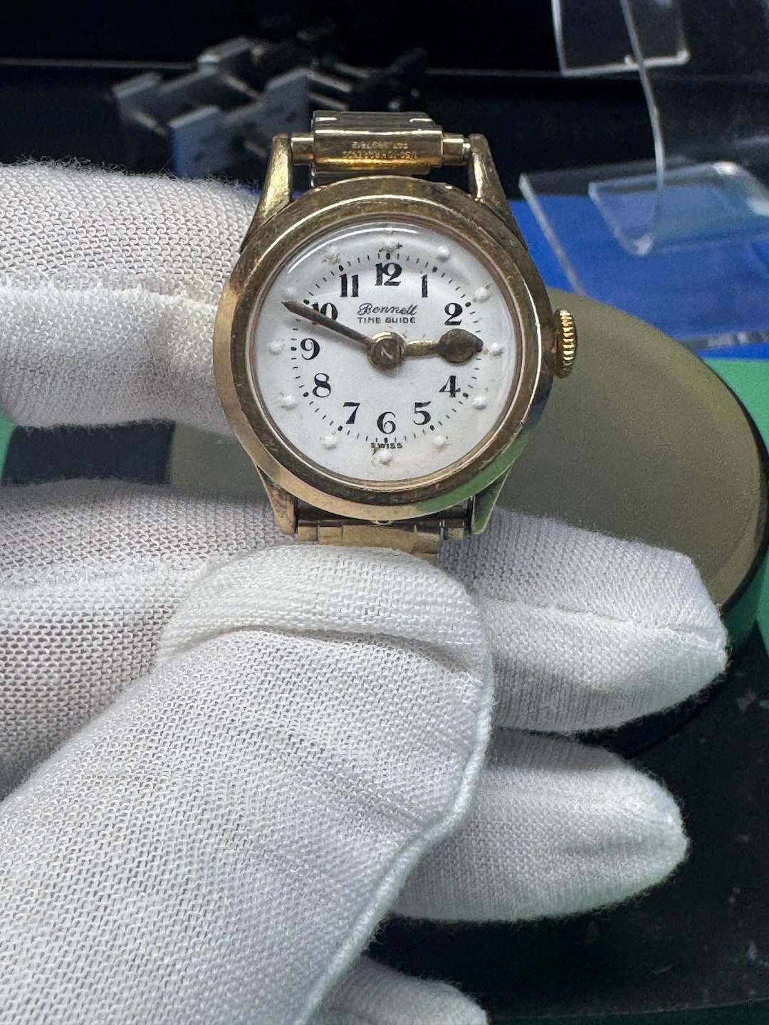 Bennett Time Guide Swiss Braille Watch – Mechanical, Gold-tone Case, 6. ...