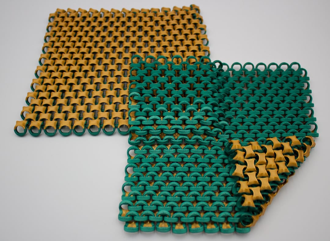 L.K.T Oxide Green/gold 3D Printed Chainmail - Etsy