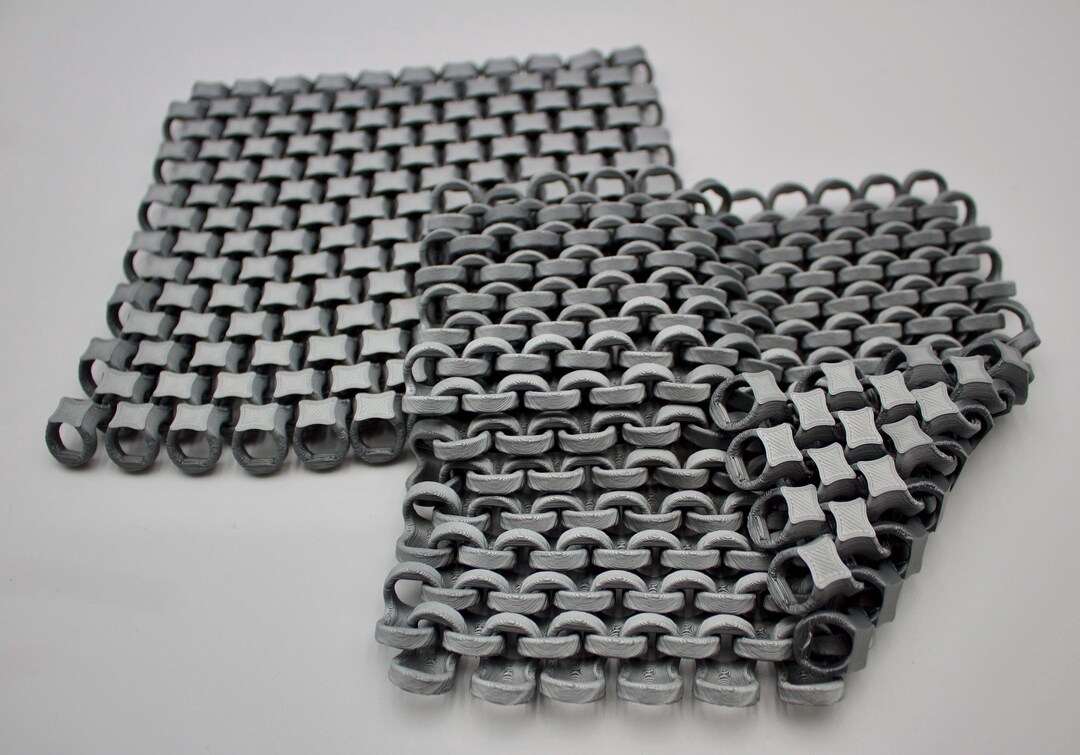 L.K.T Silver 3D Printed Chainmail - Etsy