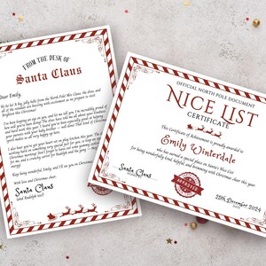 Letter From Santa | Letter From Father Christmas | Santa Letter ...