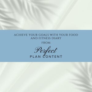 Printable Food and Fitness Tracker PDF | Meal Planner | Workout Log ...