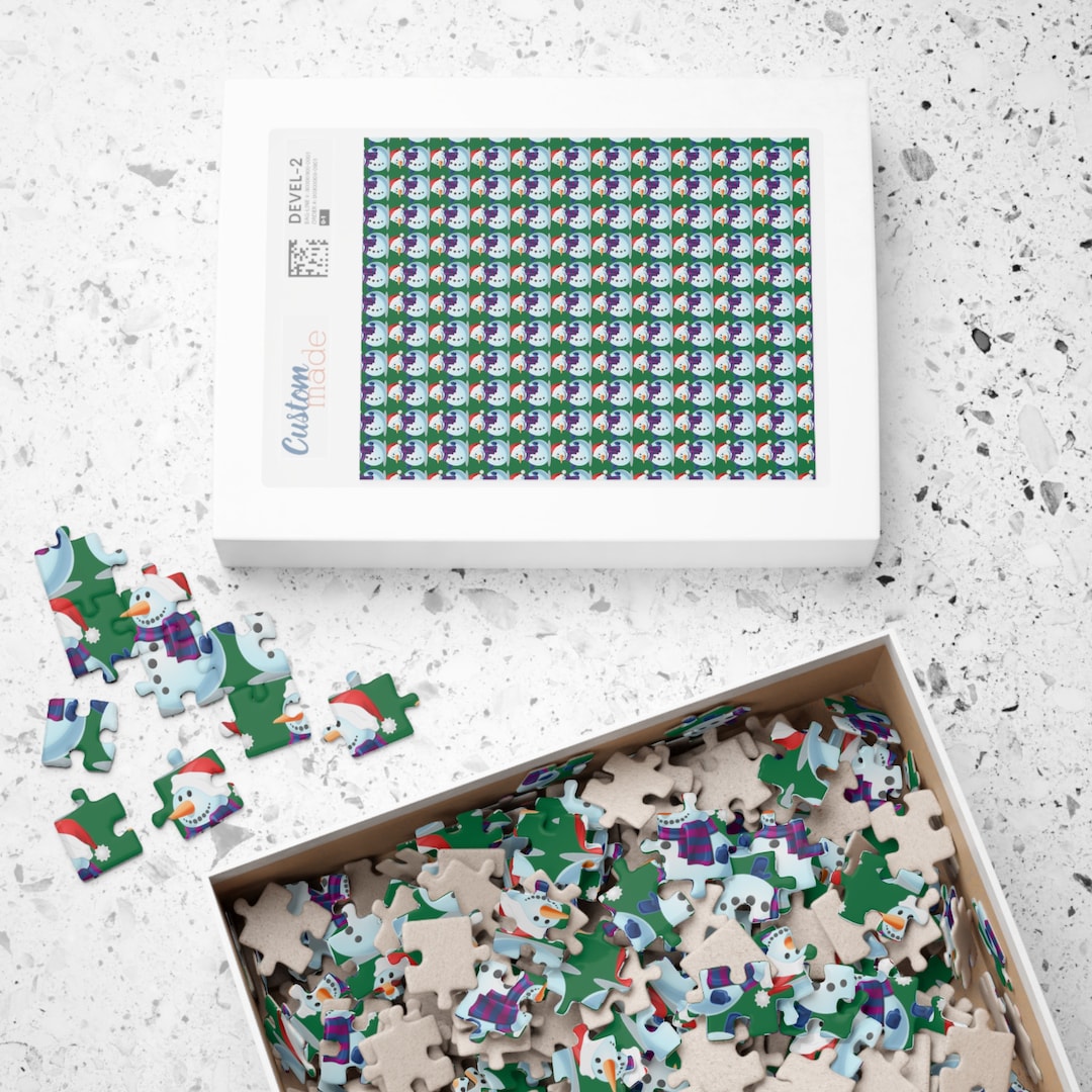 Snowman Puzzle 110, 252, 500, 1014-piece - Etsy