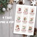 Printable Gift Jar Tags Christmas Hot Chocolate Set of 9 | Watercolor ...