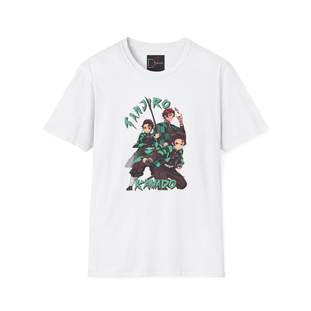 Anime Inspired Graphic Tee, Unisex T-shirt, Tanjiro Kamado Print ...