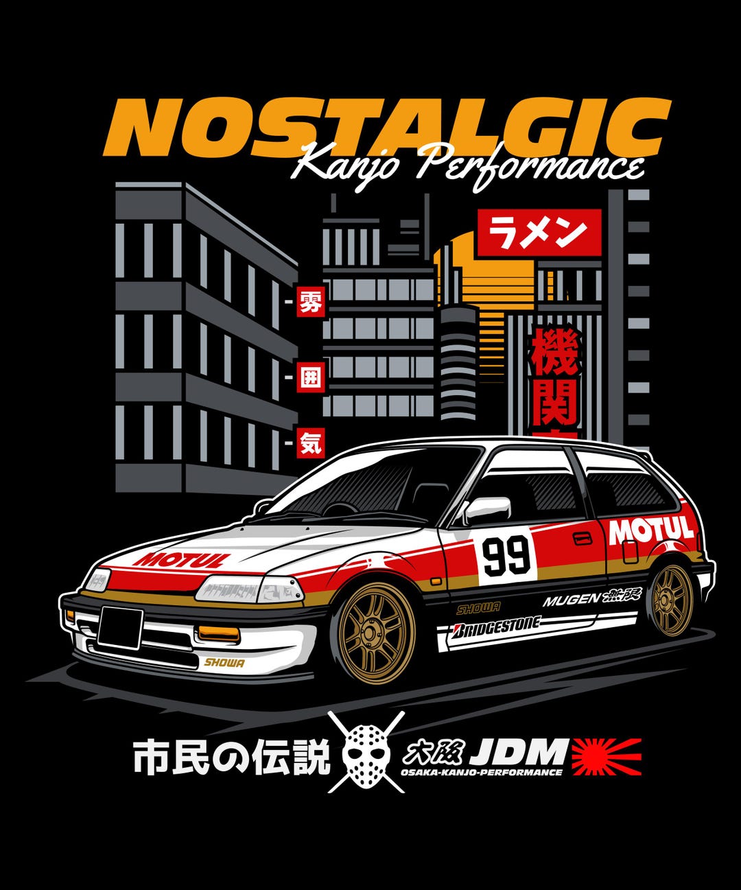 Nostalgic Racing T-shirt, Retro Car Graphic Tee, JDM Style Apparel, 90s ...