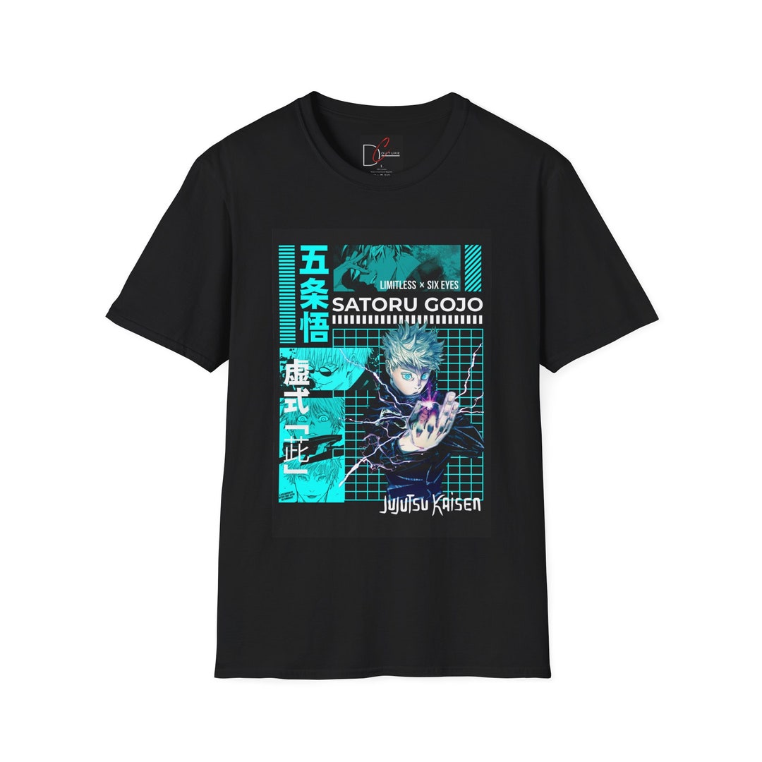 Anime Inspired Graphic Tee, Satoru Gojo Jujutsu Kaisen T-shirt, Unisex ...