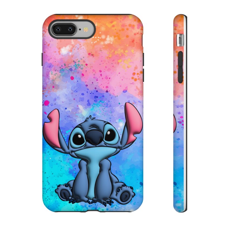 Colorful Watercolor Splash Stitch Design, Cute Disney Character Phone ...