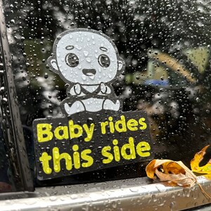 Baby Rides This Side Car Window Sticker - Etsy