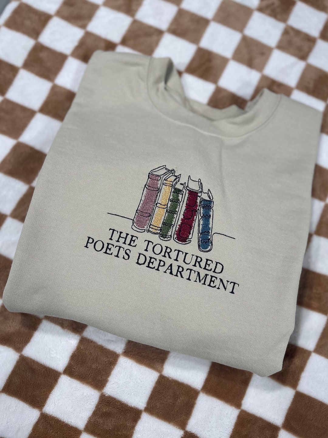 The Tortured Poets Department - Embroidered Crewneck I - Etsy