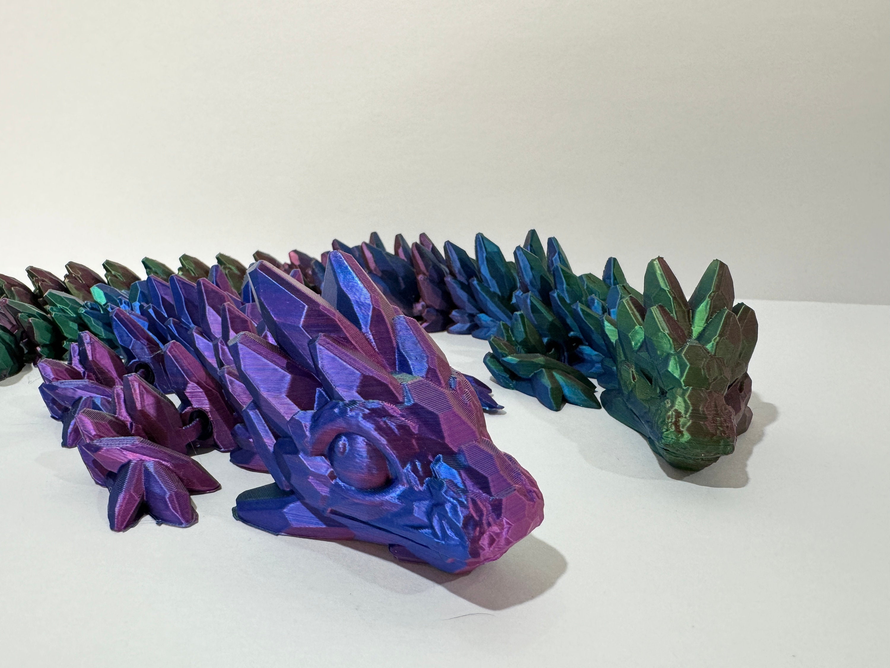 Gemstone Dragon Fidget Toy by Cinderwing, 3D Printed - Etsy