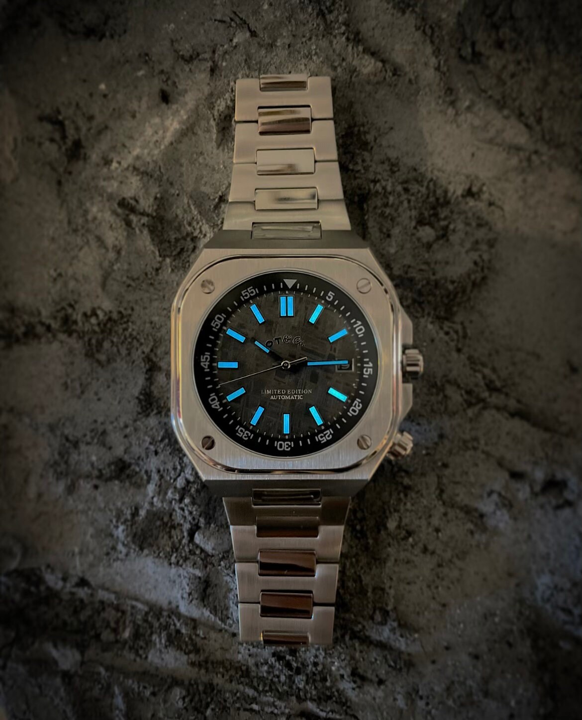 Custom ‘major Tom’ Real Meteorite Dial Watch - Etsy