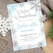 Snowflakes Birthday Invitation Girl Editable Template, Winter ...