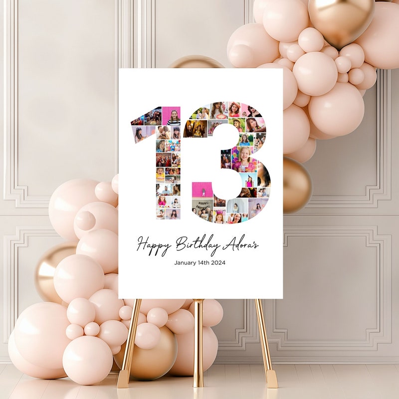 13 Birthday Photo Frame - Etsy