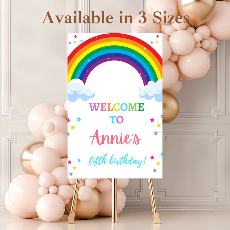 Rainbow Welcome - Etsy