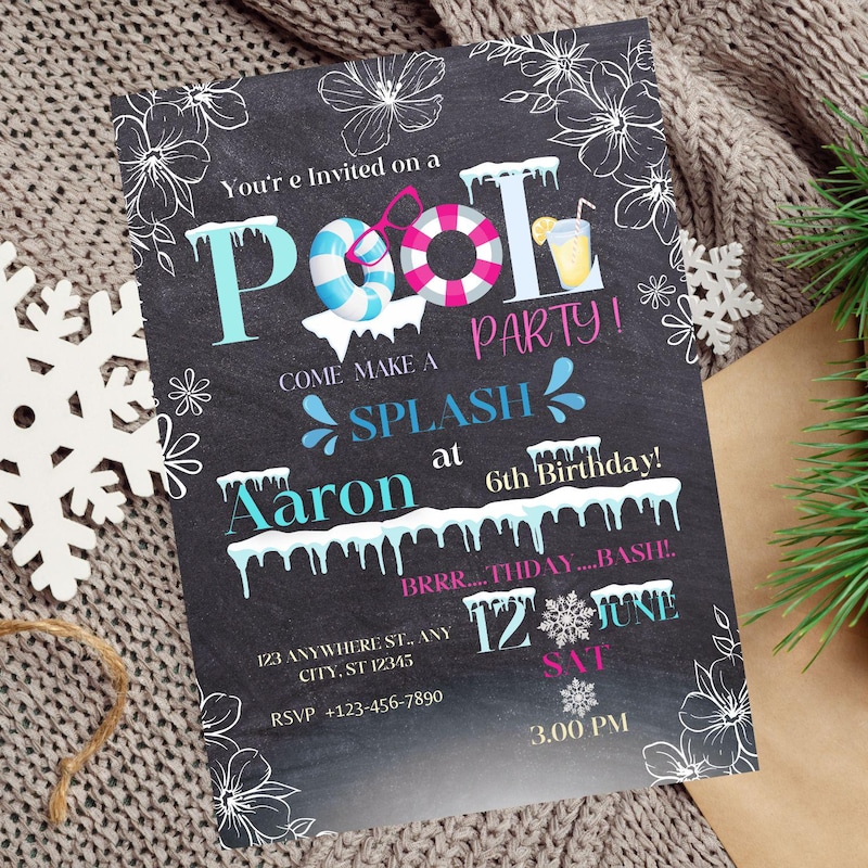 Winter Pool Party - Etsy