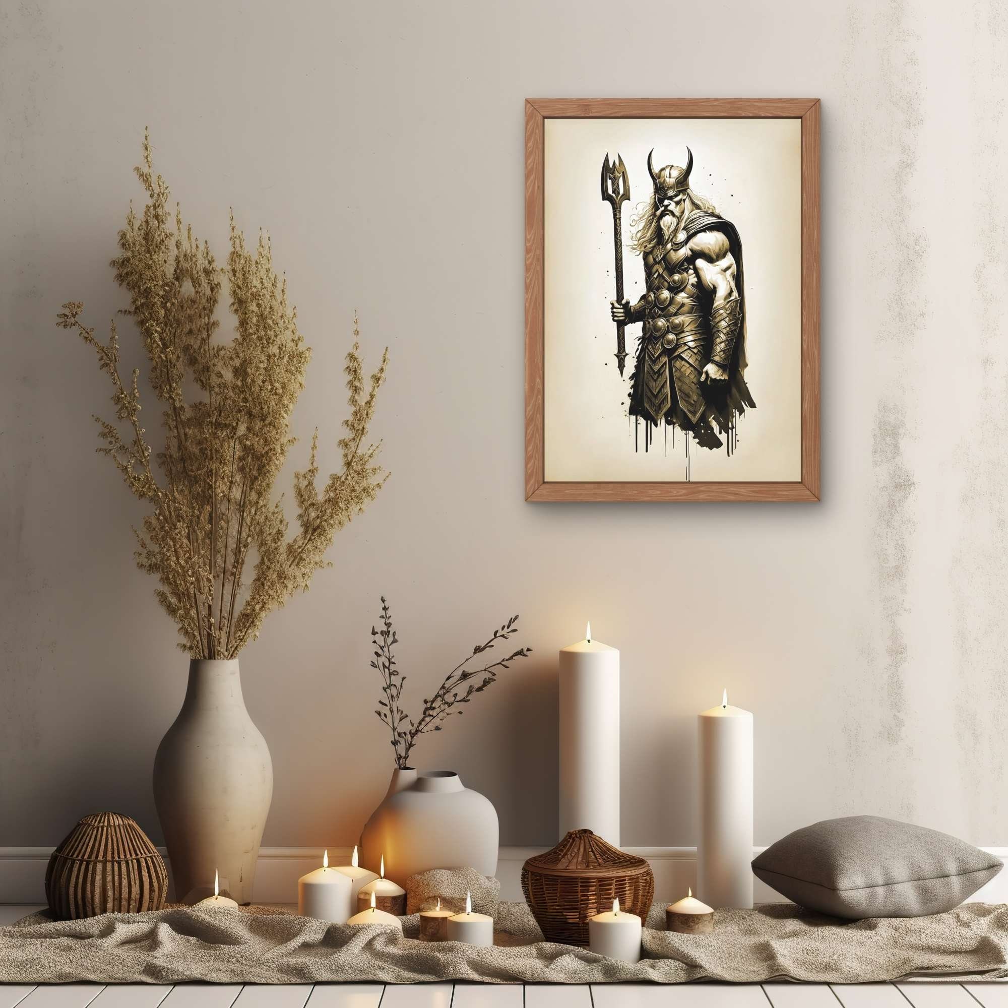 Thor Art Design, Mythology Wall Art, Germanic Culture & History ...