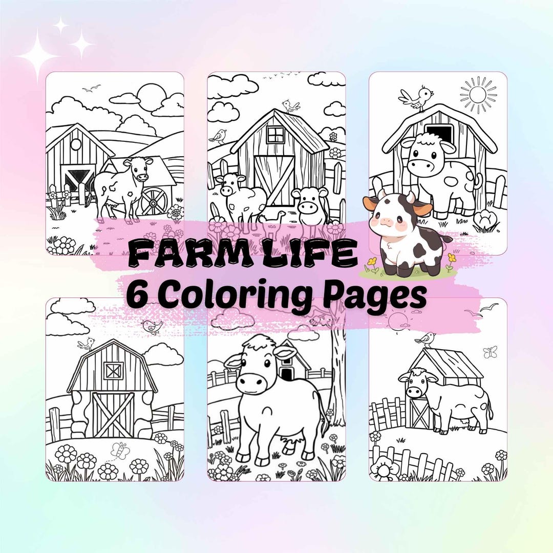 Farm Life Coloring Pages: Fun for Artistic Childs, Adventures for ...