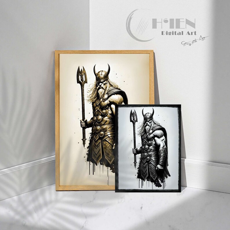 Thor Art Design, Mythology Wall Art, Germanic Culture & History ...