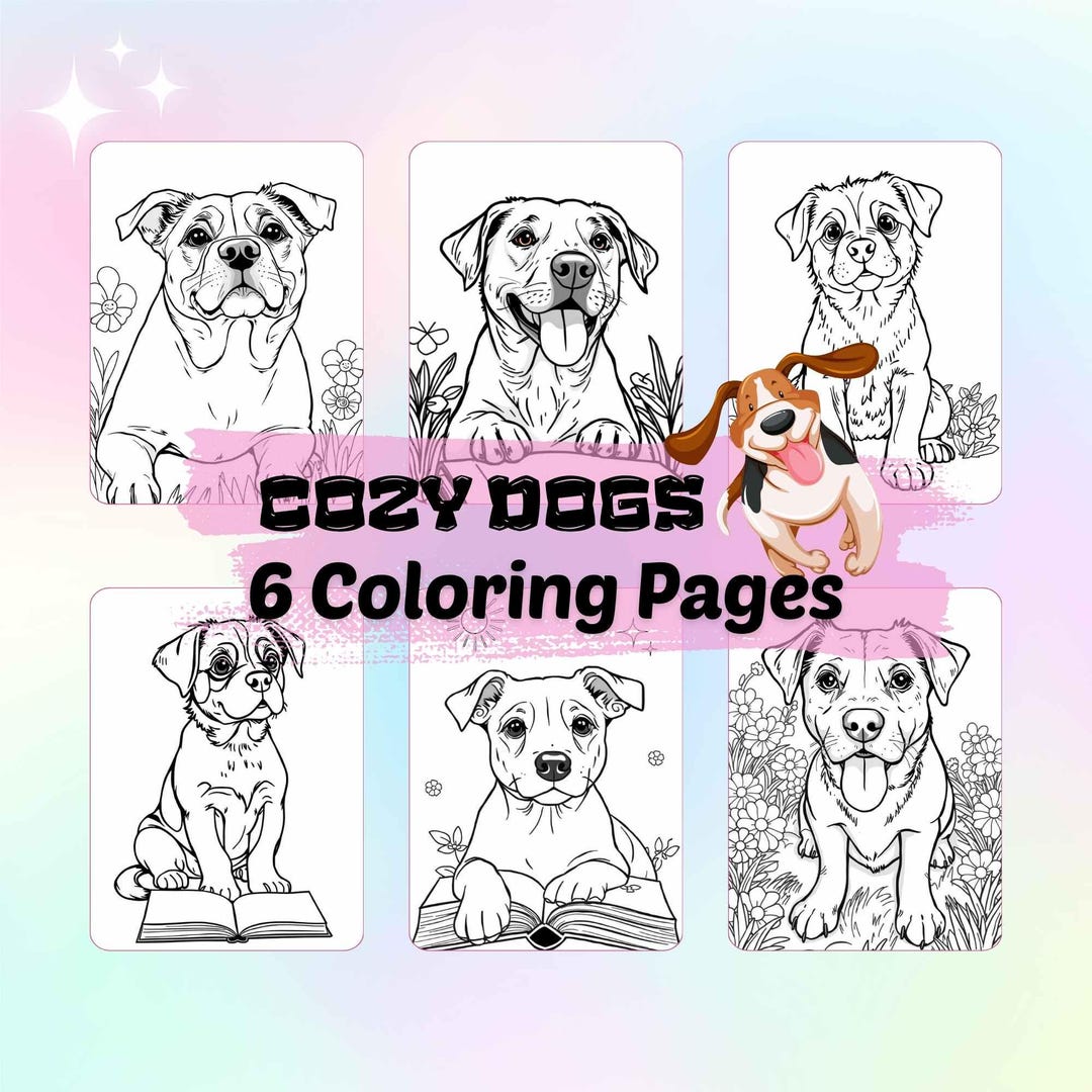 Cozy Dogs Coloring Pages: Fun for Artistic Childs, Adventures for ...