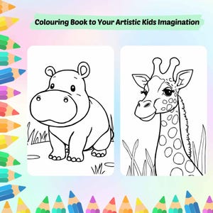 African Animals Coloring Pages: Fun for Artistic Childs, Adventures for ...