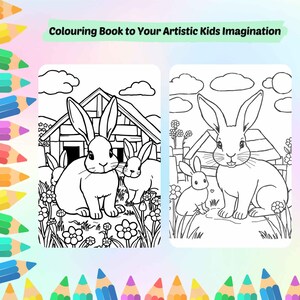 Rabbitry Coloring Pages: Printable Fun for Artistic Kids, Inspirational ...