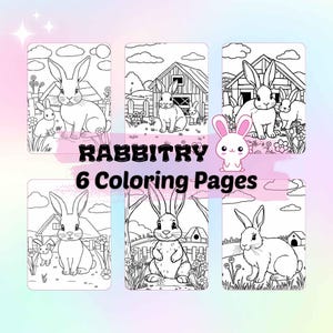 Rabbitry Coloring Pages: Printable Fun for Artistic Kids, Inspirational ...