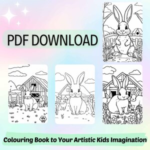 Rabbitry Coloring Pages: Printable Fun for Artistic Kids, Inspirational ...