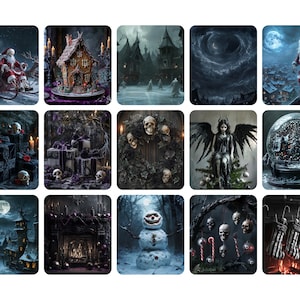 70 Dark Gothic Christmas Stock Images: Tim Burton Style (PLR MRR) - Etsy