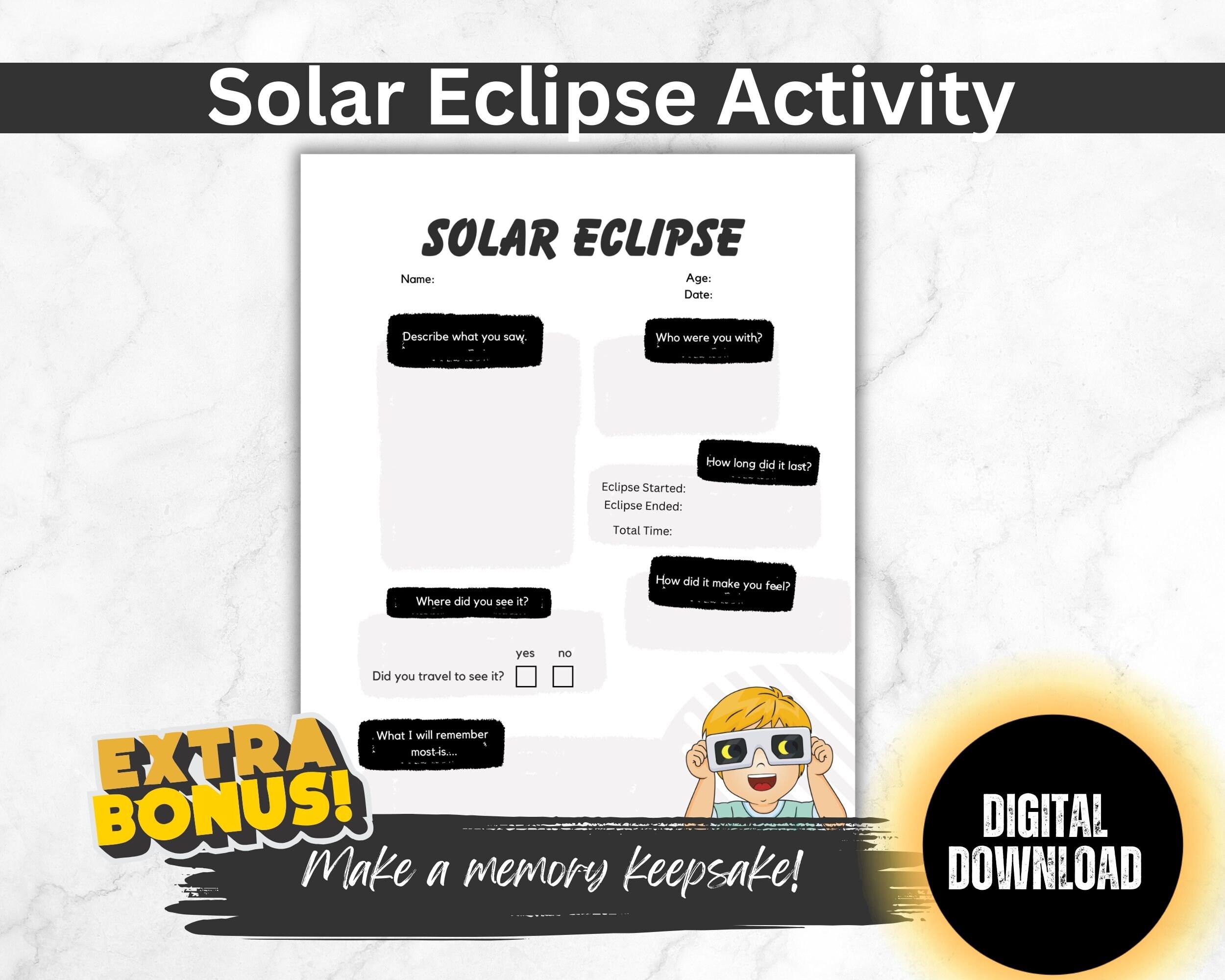 Solar Eclipse Activity, Solar Eclipse Coloring Spinner Wheel, Eclipse ...