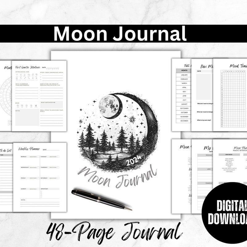 Moon Planner - Etsy
