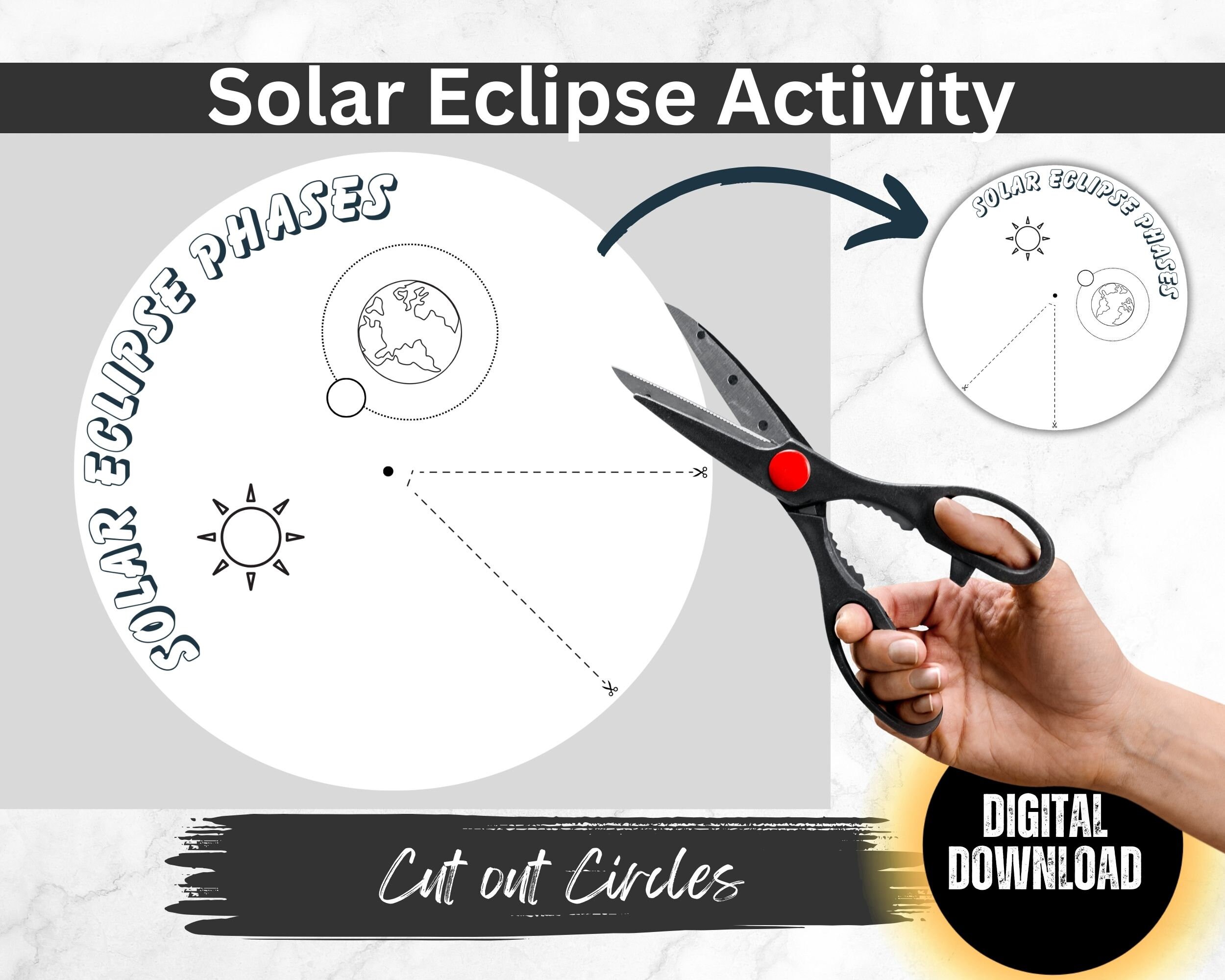 Solar Eclipse Activity, Solar Eclipse Coloring Spinner Wheel, Eclipse ... Solar Eclipse Activity, Solar Eclipse Coloring Spinner Wheel, Eclipse ...