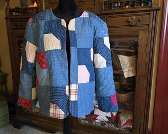 Quilt Jacket Made From Vintage Quilt - Etsy