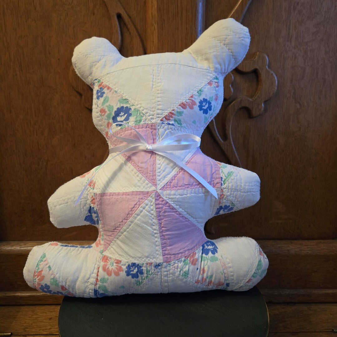 Quilt Bear New Made From a Vintage Quilt - Etsy