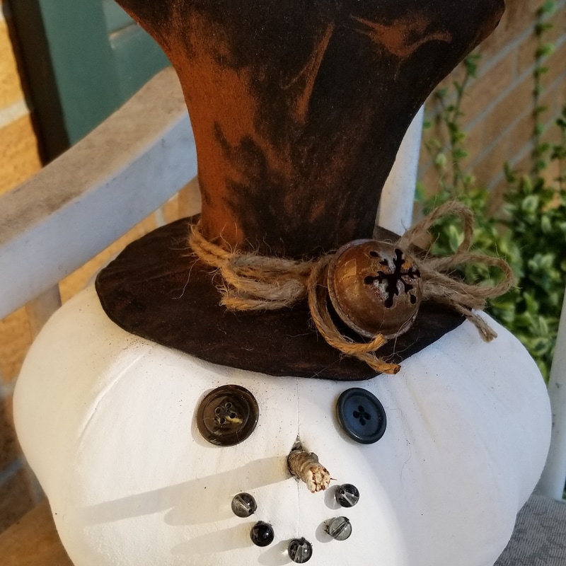 Button Snowman - Etsy