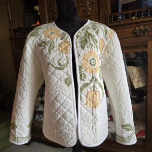 Quilt Jacket Ladies Finished Made From a Vintage Quilt - Etsy