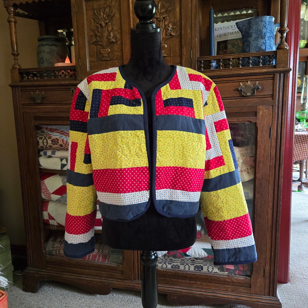 Quilted Jacket Made From an Amish Quilt - Etsy