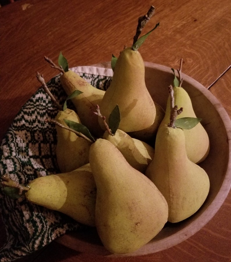 Handmade Pears. Hand Painted. Original Design. Primitive Country - Etsy