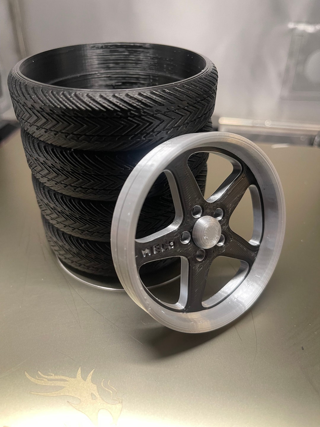 WELD RTS Wheel and Simulated 4 Tire Stack for Toothbrush or - Etsy New ...