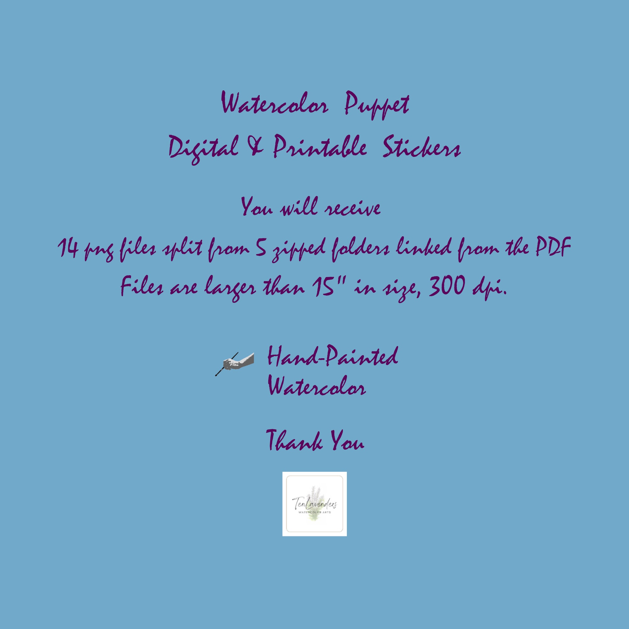 Puppet Digital&printable Stickers Png, Setof14, Toy Stickers, Print and ...