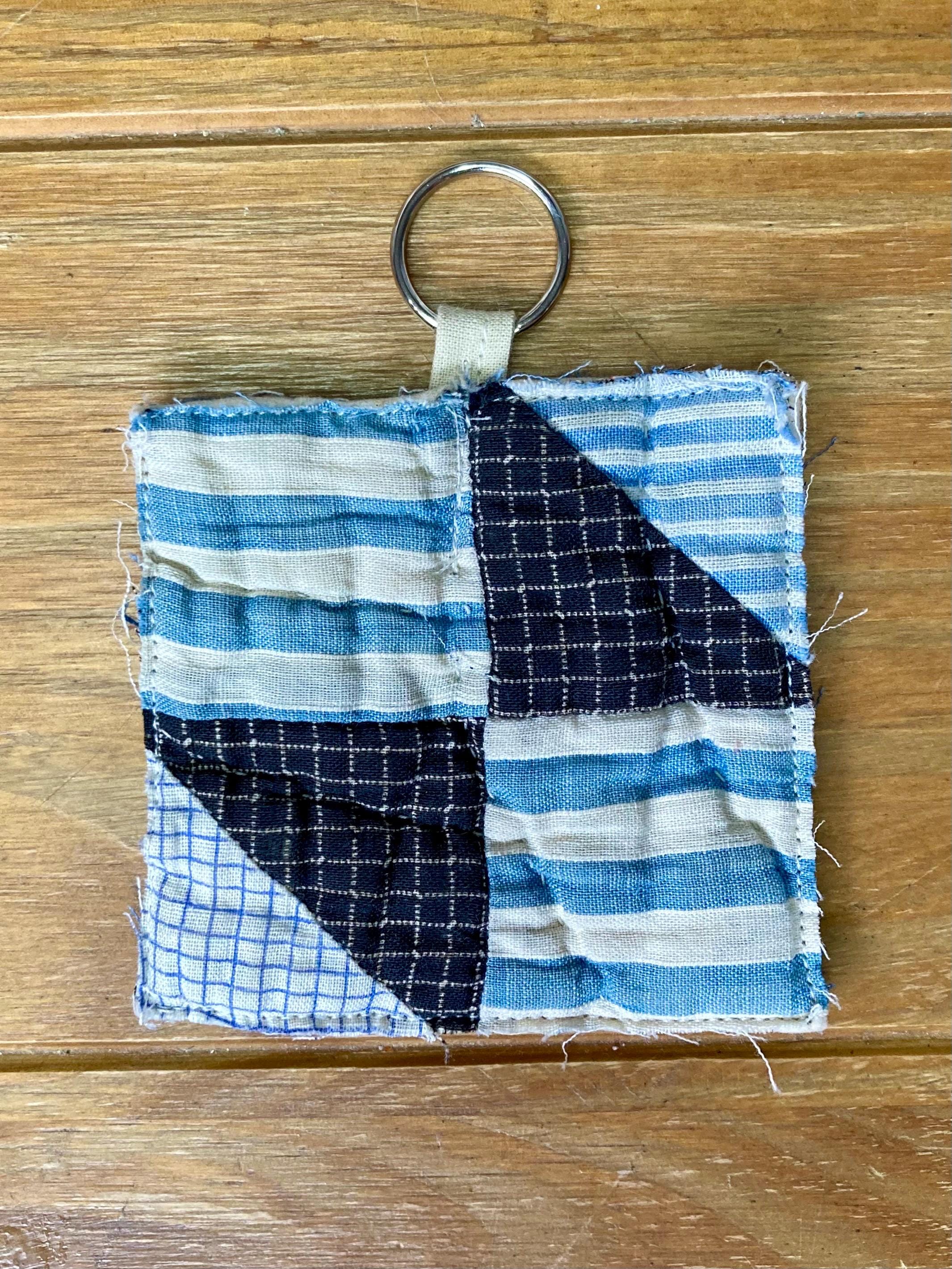 Vintage Quilt Keychain - Etsy