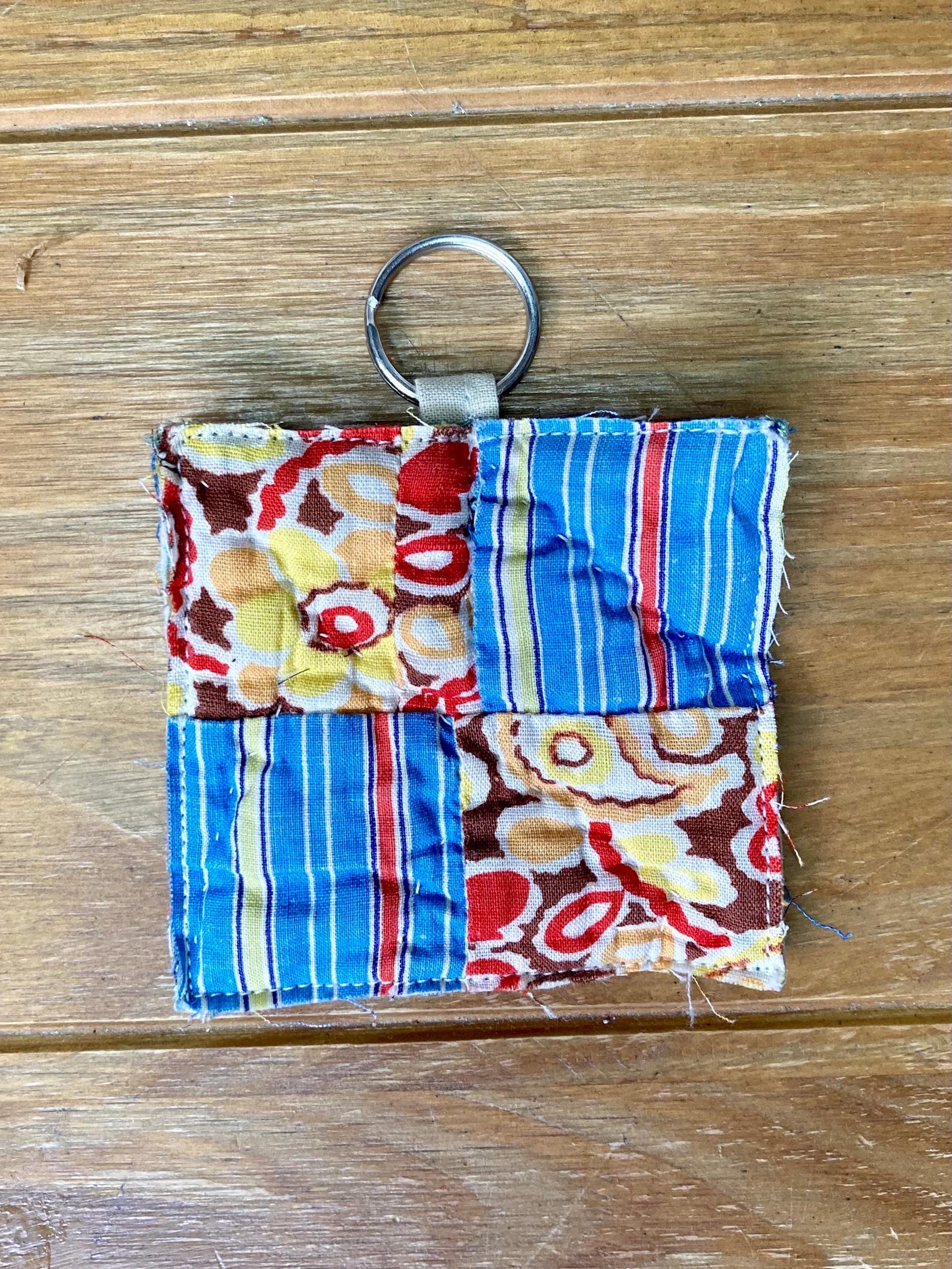 Vintage Quilt Keychain - Etsy