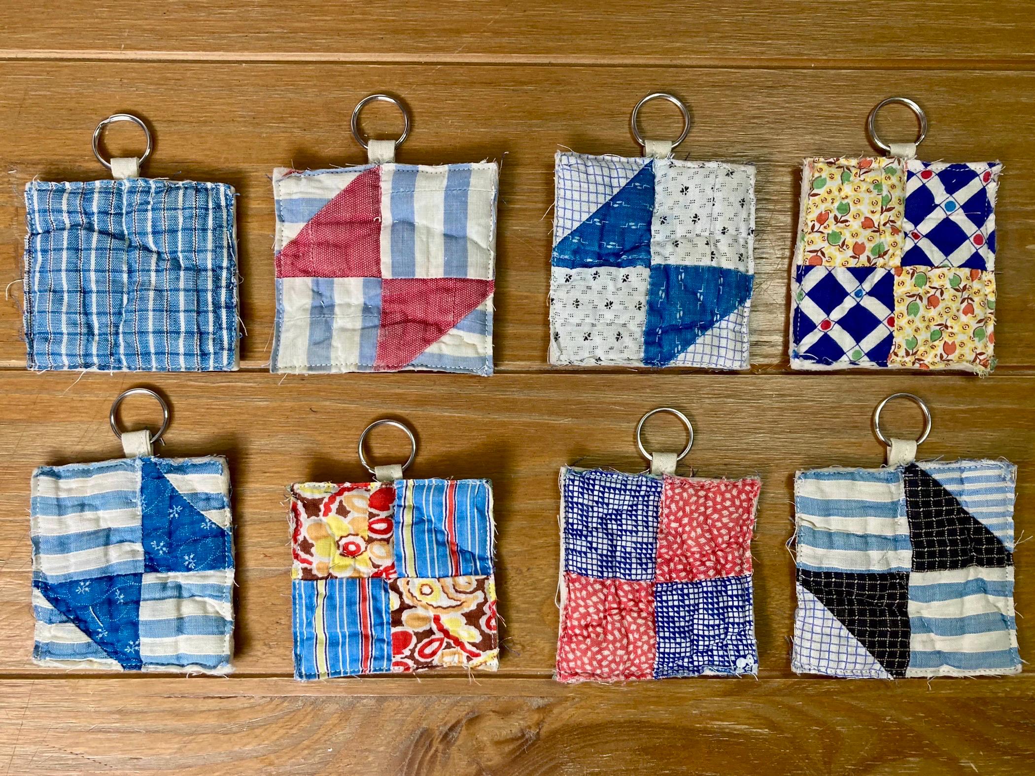Vintage Quilt Keychain - Etsy