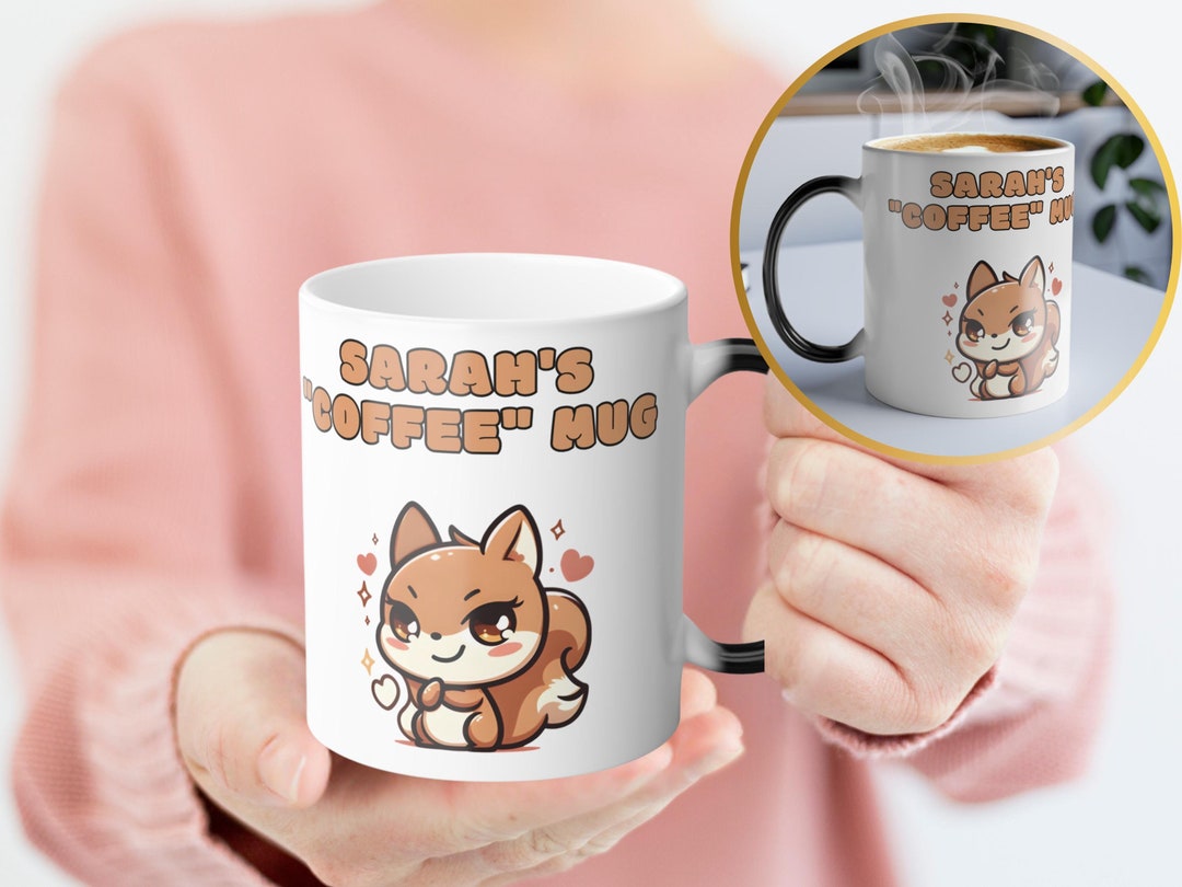 Kawaii Squirrel Coffee Mug, Sarcastic Saying Mug Gift for Her, Funny ...