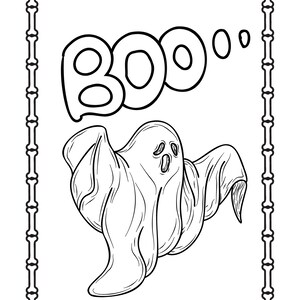 Spooky Halloween Coloring Sheets Set 2 - Etsy