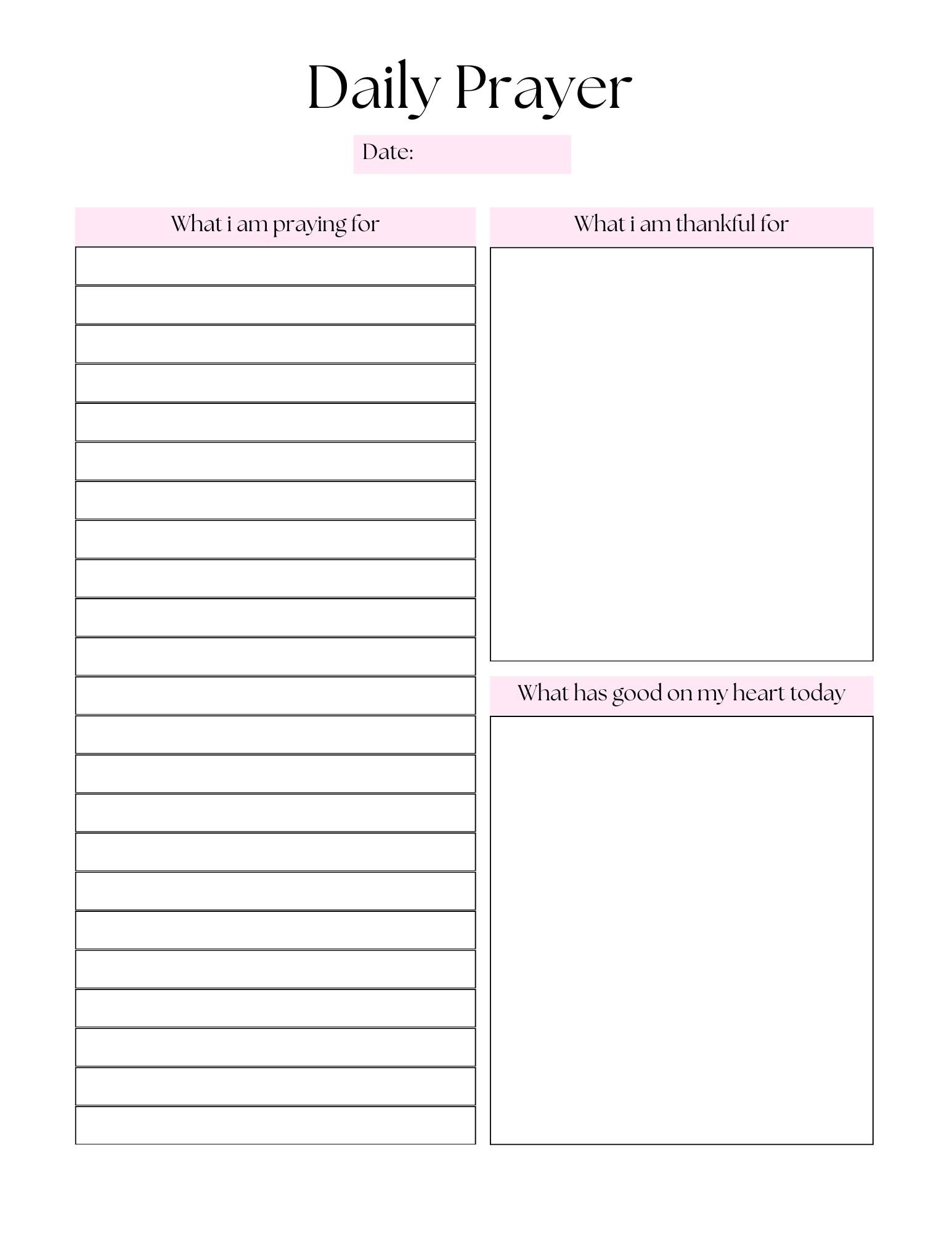 Blessed Girl Prayer Journal (pink &green) - Etsy