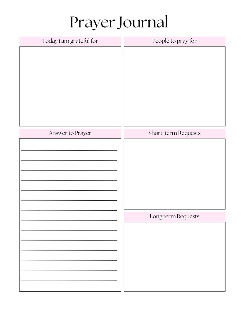 Blessed Girl Prayer Journal (pink &green) - Etsy