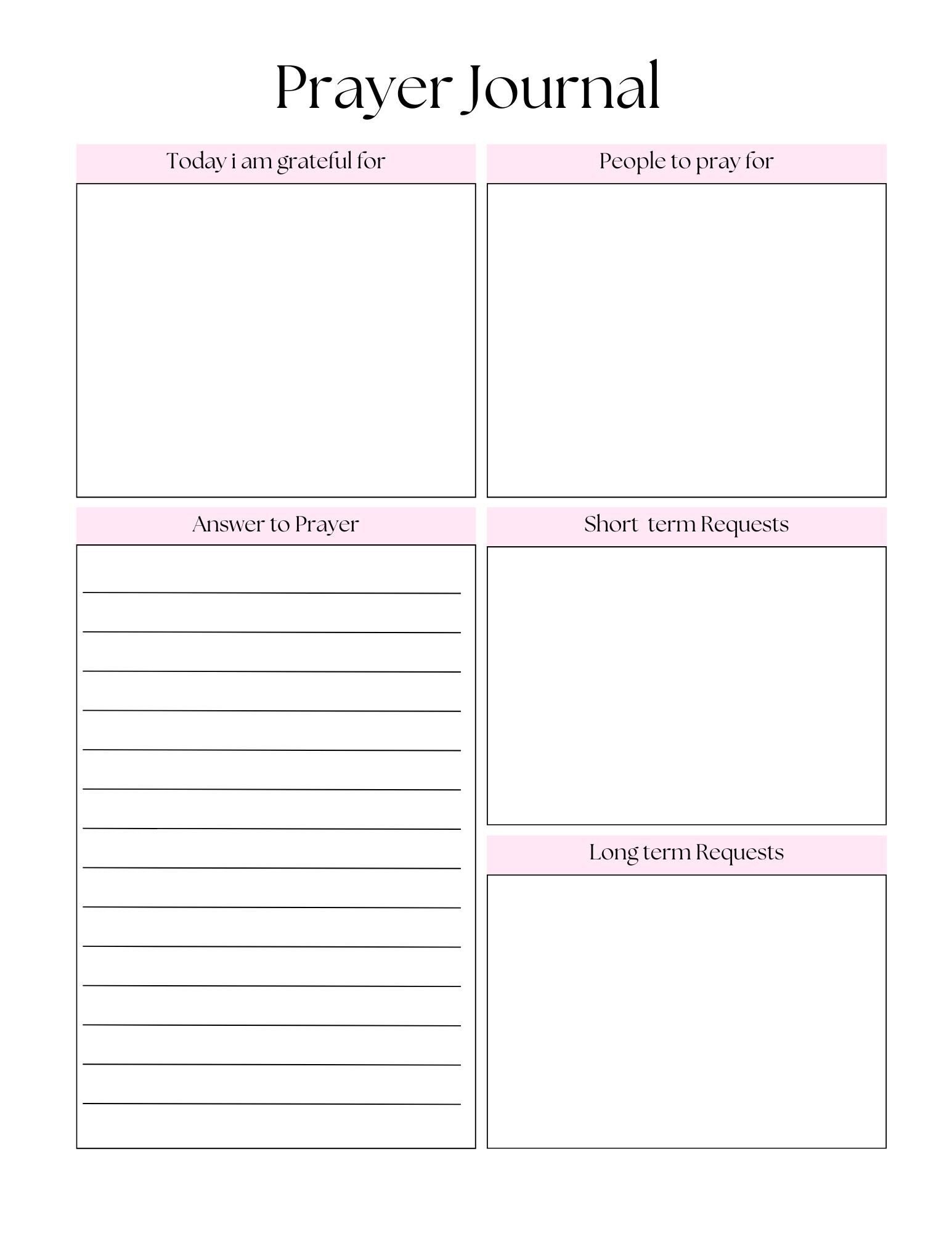 Blessed Girl Prayer Journal pink &green - Etsy