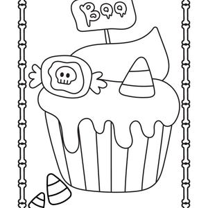 Spooky Halloween Coloring Sheets Set 2 - Etsy