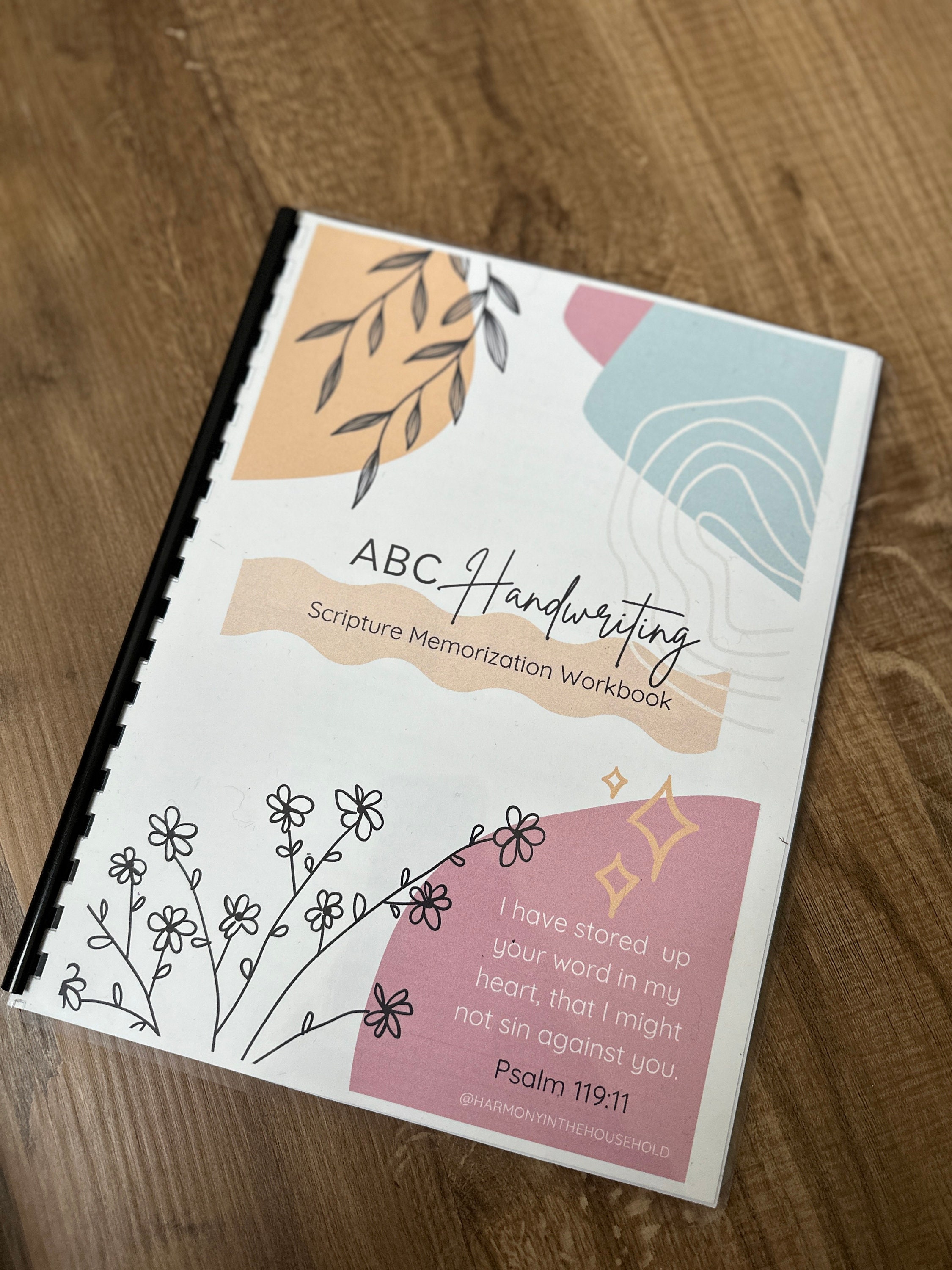 ABC Bible Verse Copywork Bible Verse Handwriting Practice - Etsy